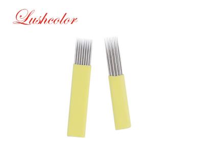 Китай Лезвие шадинг Семи постоянных строк игл Микробладинг макияжа двойных желтое продается