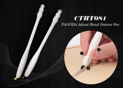Cina La PAGODA eliminabile bianca regola la penna manuale #17 ricamato 3D del tatuaggio di gesto di mano curva in vendita