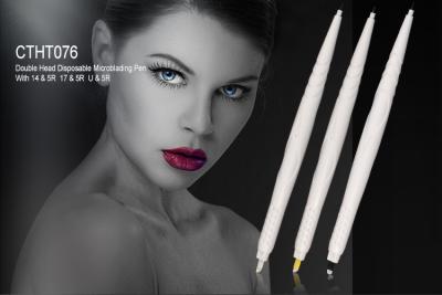 Cina Gli attrezzi per bricolage permanenti di trucco della penna manuale eliminabile capa doppia del tatuaggio con il gas di EO sterilizzano in vendita