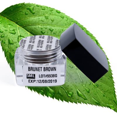 China Microblading-Augenbrauen schwärzen mit Tinte,/halb dauerhafte Make-uppigment-Brünette Brown zu verkaufen