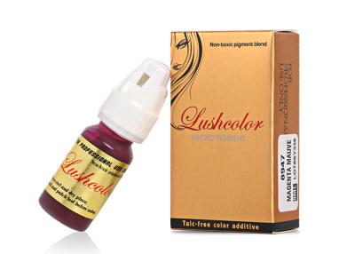 China El maquillaje permanente de la goma magenta del color de malva semi pigmenta las tintas del tatuaje para el trazador de líneas del labio en venta