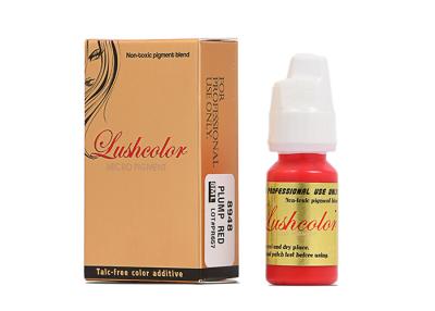 China Labios brillantes brillantes del rojo de la tinta semi permanente regordeta del maquillaje vibrantes para las mujeres maduras en venta