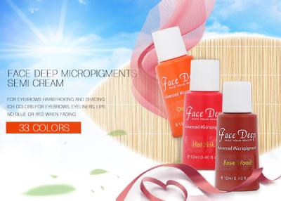 China Tinta permanente del tatuaje de la ceja del maquillaje para el arte 8ML/BOTTLE del tatuaje del cuerpo de la ceja/del lápiz de ojos/del labio en venta