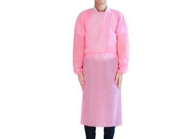 中国 半永久的な構造のためのピンクの使い捨て可能な外科衣類の防護衣 販売のため