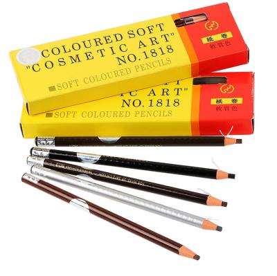 中国 防水ペーパー ロール引きの眉毛のアイライナーの鉛筆の永久的な構造5色 販売のため