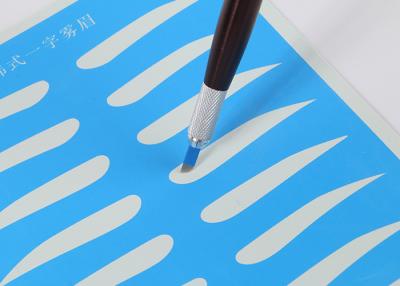 Cina Merci permanenti di gomma blu di addestramento del sopracciglio della pelle di pratica di trucco per il principiante in vendita