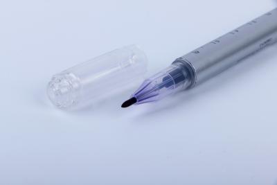 Κίνα Ημι μόνιμη μάνδρα δεικτών δερμάτων Makeup ή δερματοστιξιών διπλή επικεφαλής με τον κυβερνήτη μήκος 14,5 εκατ. προς πώληση