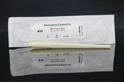 Cina Penna eliminabile bianca del sopracciglio di Microblading per la formazione/tatuaggio permanente del sopracciglio di trucco in vendita