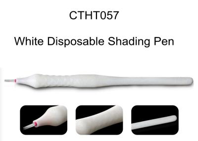 Cina La lama di #21R ha attaccato la penna manuale del sopracciglio del tatuaggio di ombreggiatura bianca fatta a mano in vendita