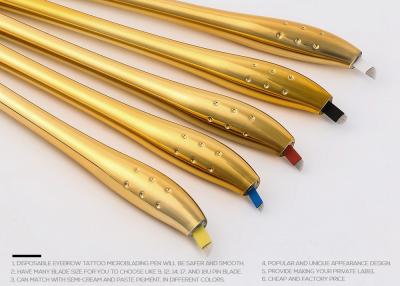 Cina Dimensione manuale #9 #12 #14 #17 #18U della lama della penna del tatuaggio del sopracciglio dell'OEM in vendita
