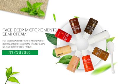 China Haga frente a profundamente 33 pigmentos semi permanentes del maquillaje de los colores/a la tinta del tatuaje del shading en venta