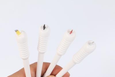 Cina Penna del tatuaggio/strumento permanenti durevoli sopracciglia di Microblading con il Pin curvo flessibile 12/14/17 dell'ago della lama 18U in vendita