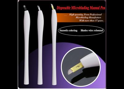 Cina Penna manuale di plastica eliminabile del tatuaggio di Microblading per il gas di Eo del sopracciglio sterilizzato in vendita