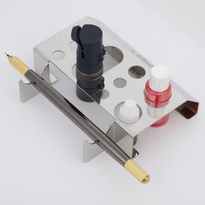 Cina Supporto di tazza permanente dell'inchiostro di trucco dell'acciaio inossidabile/supporto penna del tatuaggio in vendita