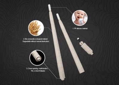 Cina Ombreggiatura eliminabile profonda del ricamo della maniglia 3D di Microblading del fronte e sopracciglio di Hairstrokes in vendita