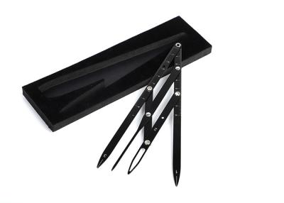 China Schwarze 4 Zinken-goldene Mitteltasterzirkel für Augenbrauen-Tätowierung zu verkaufen