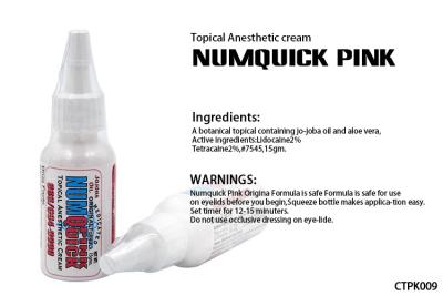 Chine Arrêtez le Tetracaine crème anesthésique 2% #7545/15gm de tatouage de rose de Numquick de douleur à vendre