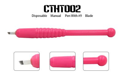 Cina Penna manuale di plastica non tossica del sopracciglio del tatuaggio per la lama #9 dell'ago in vendita