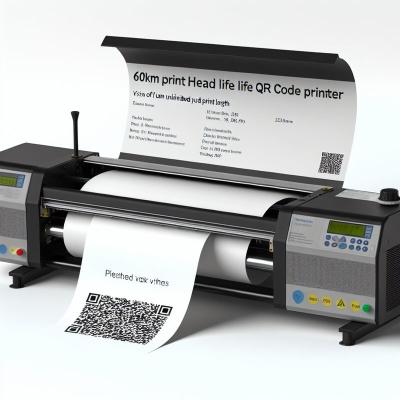 中国 32mmのリボンの幅および無制限の印刷物の長さの60Kmの印字ヘッドの生命QRコード プリンター 販売のため