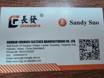 China Factory - Handan Changfa Fastener Manufacturing Co.,Ltd (sandy@changfa.net.cn)