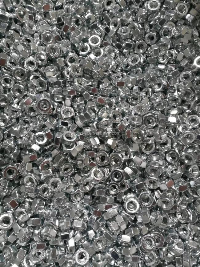 DIN934 Hex nuts zinc plated grade 4.8 manufacturer M20