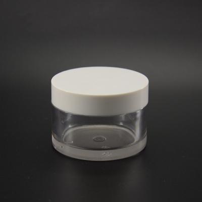 Cina crema di fronte cosmetica del barattolo dell'ABS PETG del siero 50ml con il coperchio elettrolitico in vendita