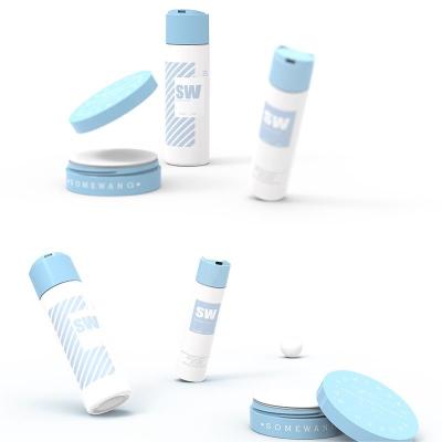 Cina bottiglia cosmetica della lozione dell'HDPE di 120ml 240ml con il cappuccio sommità disco doppio in vendita