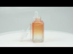 50ML κλίσης PETG καλλυντική συσκευασία μπουκαλιών ουσιαστικού πετρελαίου μπουκαλιών τετραγωνική 20/410