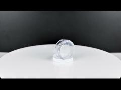 24g Clear Empty Loose Powder Container Round Makeup Reusable Plastic Jar Travel Size