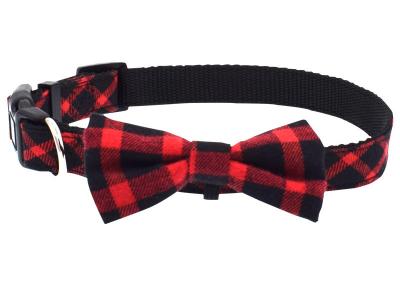 Cina I collari di camminata del cane del nodo della farfalla, plaid sveglio dei collari di cane alla moda rendono impermeabile in vendita