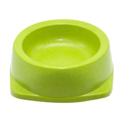 China Customized Size Ceramic Pet Bowl , Pet Food Bowl Green / Orange / Beige Color for sale