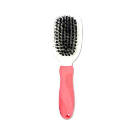 Cina Forma su misura alla moda della doppia spazzola per capelli laterale dell'animale domestico blu/colore di rosa in vendita