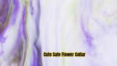 Cute Flower Dog Collar Safety Buckle Adjustable