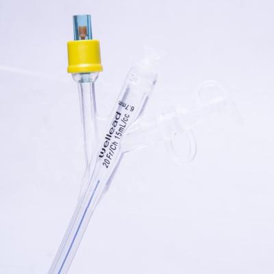 China 100% Silicone 20Fr Gastrostomy Feeding Tube Easy Stoma Depth Measurement for sale