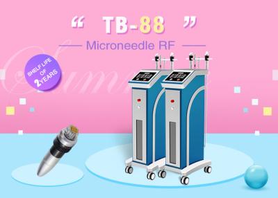 China 3000W Vertical Skin Tightening Face Whitening Wrinkle Removal Micro-needle RF Machine for sale