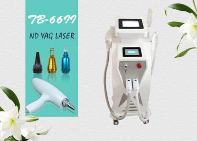 China 3 In 1 Multifunction E-light IPL RF ND Yag Laser For Hair Tattoo Wrinkle Removal Machine for sale
