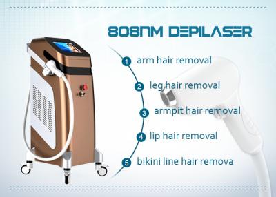 China 1 - 10HZ Frequency 808nm Diode Laser Depilation / Armpit Hair Removal Machine for sale