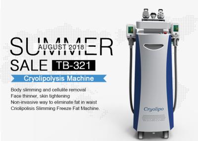 China Vertical RF Cavitation Cryolipolysis Slimming Machine 1800W 5 Treatment Handles for sale