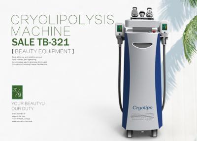 China 5 Handles Cavitation RF Cryolipolysis Slimming Machine / Cellulite Removal Equipment for sale