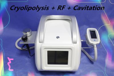 China Mini Cryolipolysis + RF + Cavitation Slimming Machine Three Handle Treatment for sale