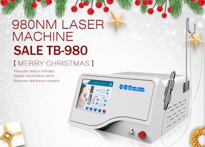 Cina Efficace macchina di rimozione della vena del ragno del laser a diodi 980nm della stazione termale con il sistema di raffreddamento a aria in vendita