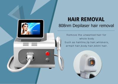 China Spa 808nm Diode Depilaser Permanent Hair Removal Machine 12 * 12mm Spot Size 3 Cooling Systems for sale
