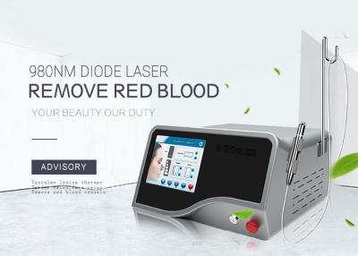 Cina Macchina di rimozione della vena del ragno rosso del laser a diodi di raffreddamento a aria 980 nanometro per l'ospedale in vendita