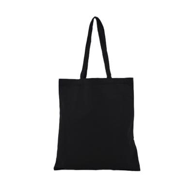 Cina la maniglia lunga nera 38x42cm 100% totalizzatori della borsa della tela del cotone porta la borsa in vendita