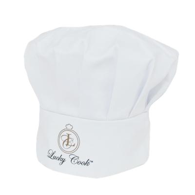 Cina La cucina classica che cucina il modo del cappello del cuoco unico del cotone ha stampato il cappuccio bianco del cuoco unico in vendita