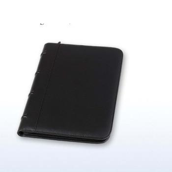 Cina Cartella di conferenza del cuoio dell'unità di elaborazione A4, cartellina zippata di cuoio unisex A4 in vendita