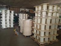 China Customized ABS Plastic Wire Spool 300mm Bobbin Drum For Cable Wires for sale
