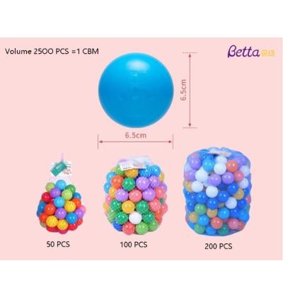 中国 Wholesale 70mm 80mm kids toy bright color safety plastic ocean ball pit for sale 販売のため