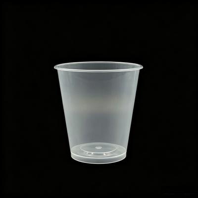 China 90mm 330ml Clear Polypropylene Cups High Legged Injection Molded Cups for Cold Drinks for sale