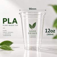China 90mm 12oz Custom Printed PLA Cup for Branded Cold Drinks for sale